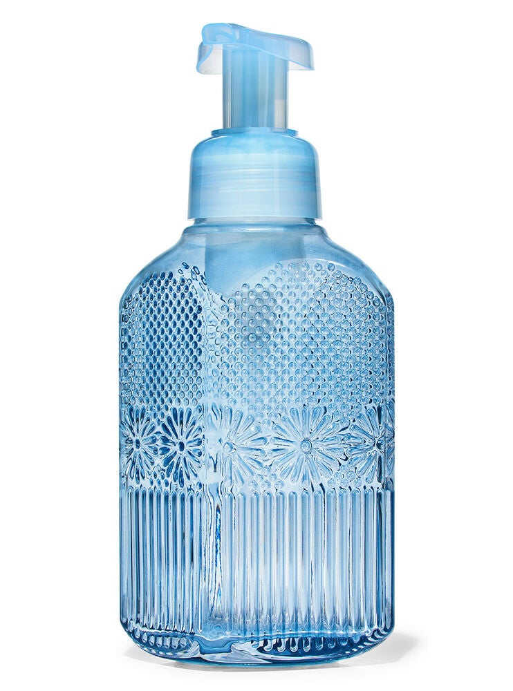 Blue Floral Gentle & Clean Foaming Hand Soap Dispenser | Bath and Body ...
