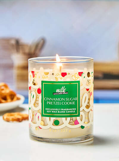 Cinnamon Sugar Pretzel Cookie Single Wick Candle Single Wick Candle ...