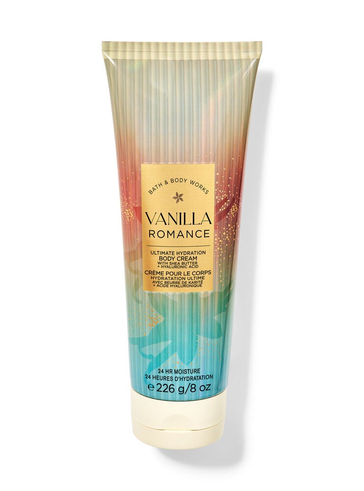 Crème pour le corps hydratation ultime Vanilla Romance | Bath and Body ...
