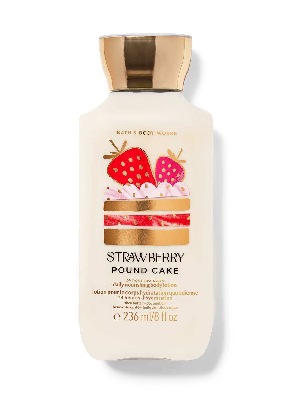 Lotion pour le corps hydratation quotidienne Strawberry Pound Cake | Bath and Body Works